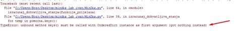 Python How To Get All Keys From Ordered Dictionary Stack Overflow