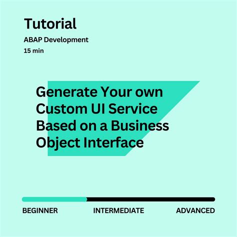 Sap Developers On Linkedin Learn How To Generate Your Own Custom Ui Service Based On A C1 Released