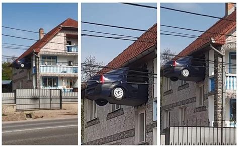 ルーマニアの住宅所有者は夢を実現し、ダチア・ローガンの半分を家の側面に設置します Wacoca News