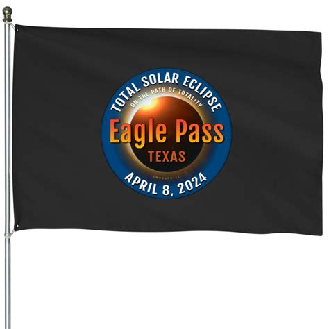 Eagle Pass Texas Tx Total Solar Eclipse 2024 23 2 House Flags Sold By