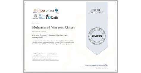 Muhammad Waseem Akhter On Linkedin Successful Course Certificate