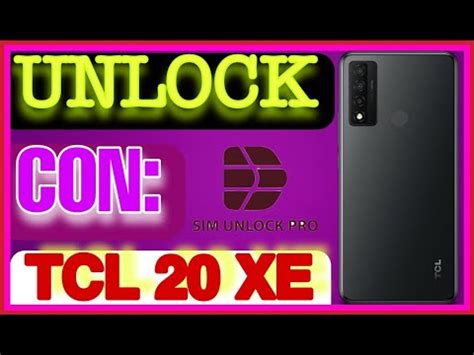 UNLOCK TCL XE TCL Z CON SIM UNLOCKER PRO YouTube