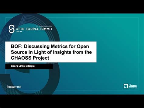 Free Video Discussing Metrics For Open Source Insights From The