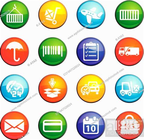 Delivery Service Vector Icons For User Interface Design Stock Vector