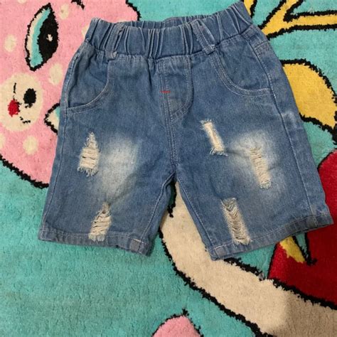 کمدا قیمت و خرید شلوارک لی بچگانه رنگ آبی سایز تا دو سال و‌نیم