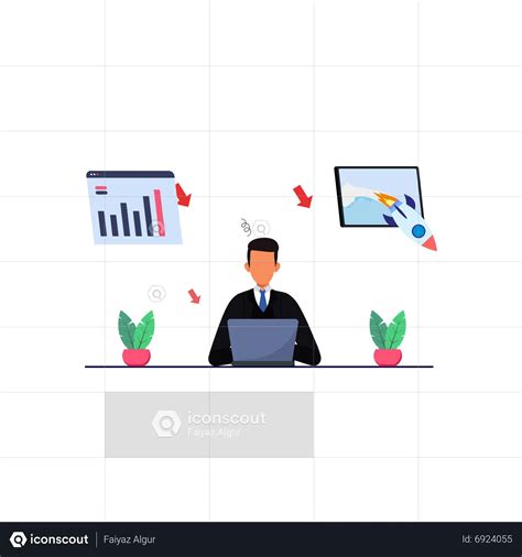 startup failed animated illustration download in json lottie or mp4 format