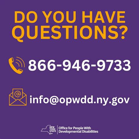 Do You Have Questions About Opwdd Eligibility And Services Call The