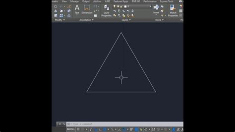 Draw Triangle In Autocad Without Using Line Command Shorts Subscribe Autocad Cad Triangle