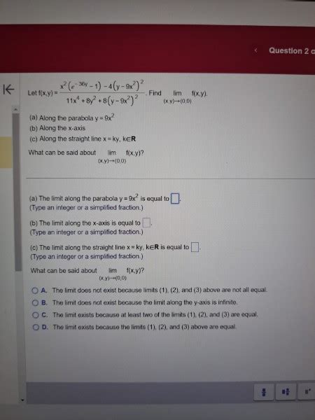 Solved Let F X Y 11x4 8y2 8 Y−9x2 2x2 E−36y−1 −4 Y−9x2 2