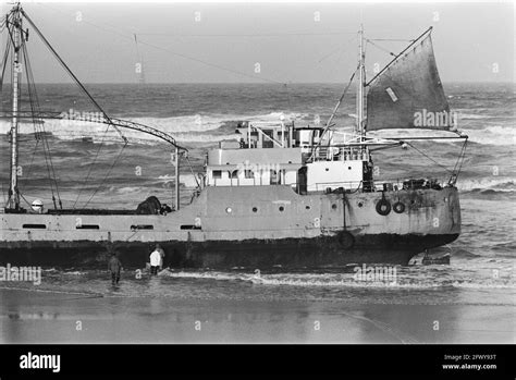 Radio Transmitting Ship Radio Capitol Stranded By Storm Near Noordwijk