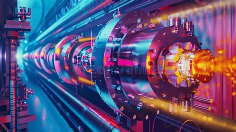 An Illustration Of A Particle Accelerator Depicting The Production And