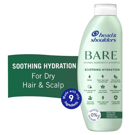 Head And Shoulders Bare Itchy Scalp Relief Dandruff Shampoo Sulfate