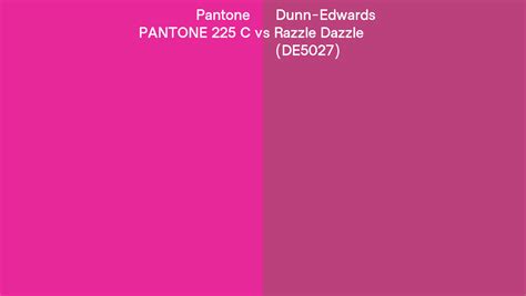 Pantone 225 C Vs Dunn Edwards Razzle Dazzle De5027 Side By Side Comparison