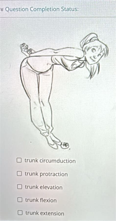 Solved Question Completion Status Trunk Circumduction Trunk