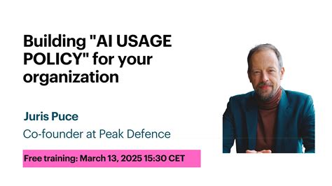 Building Ai Usage Policy For Your Organization Sparkurity By Juris Puce