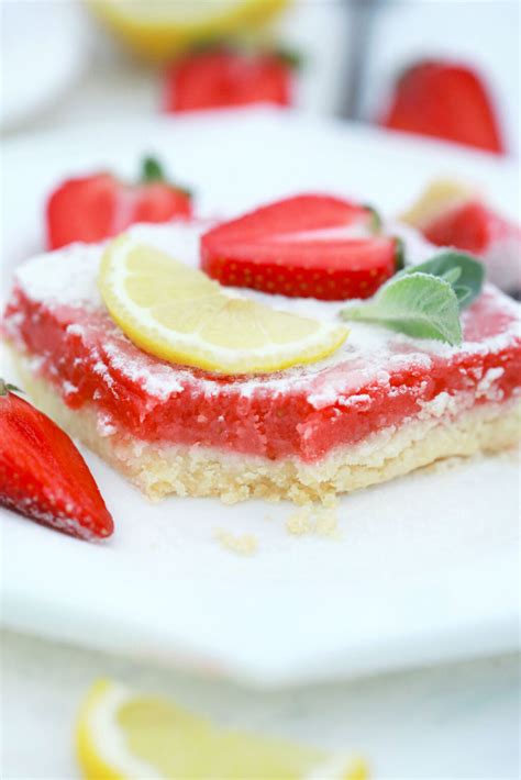Strawberry Lemon Bars Recipe Powered By Mom