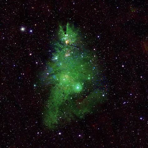 Astronomical Artistry Nasa Brings “christmas Tree Cluster” To Life