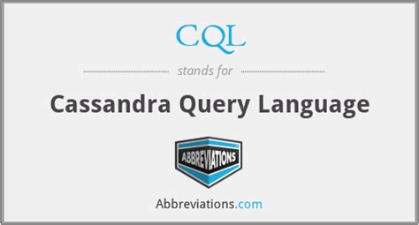 Cql Cassandra Query Language