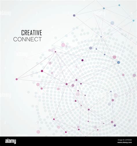 Abstract Connection Background With Molecule Structure Science And Network Vector Illustration