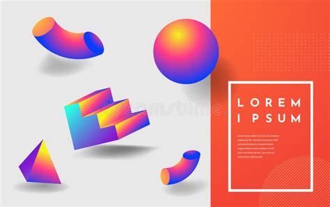 Abstract Colorful Background With Geometric Elements Vector Illustration Stock Vector