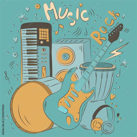 Instruments Drawing Poster At Sandra Rosson Blog