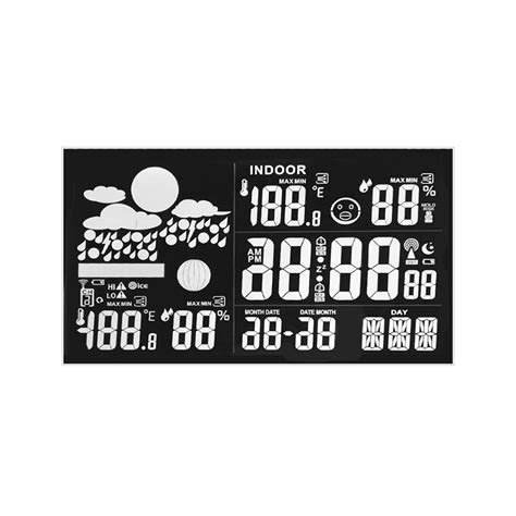 China Multifunctional 7 Segment Lcd Digital Display With White