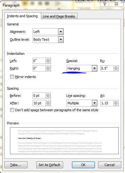 How To Create A First Line Indent In Word 2016 Engsop