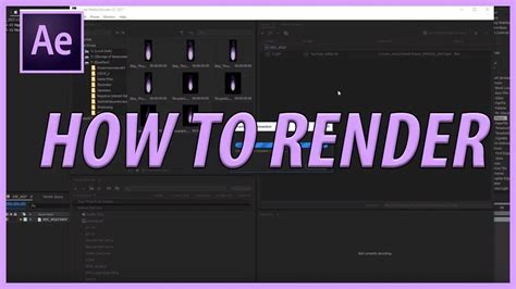 How To Render Export In Adobe After Effects CC Adobemasters