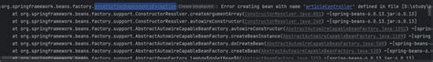 Springboot Error UnsatisfiedDependencyException