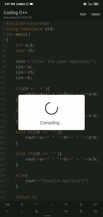 Simple Calculator In Cpp Language Cpp Cppprogramming Coding