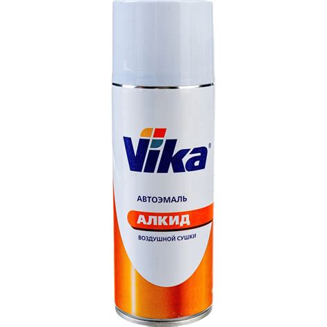 Автоэмаль алкид воздушной сушки VIKA черная 601, 520 мл 18-000041 ...