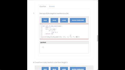 Lc101 Think Python Chapter 10 Exercises 6 8 Youtube