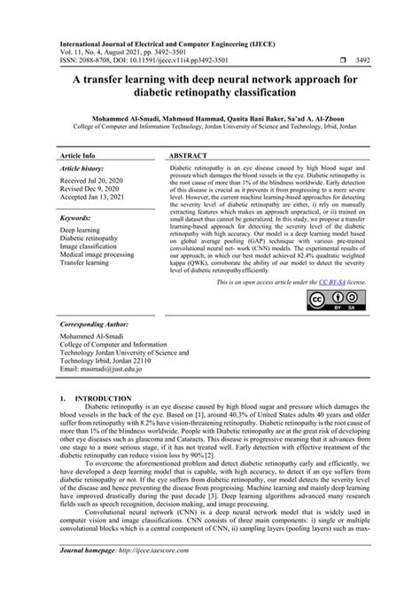 a transfer learning with deep neural network approach for diabetic
