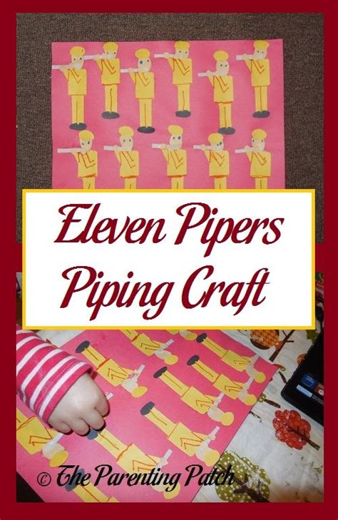 Eleven Pipers Piping Craft Twelve Days Of Christmas Crafts