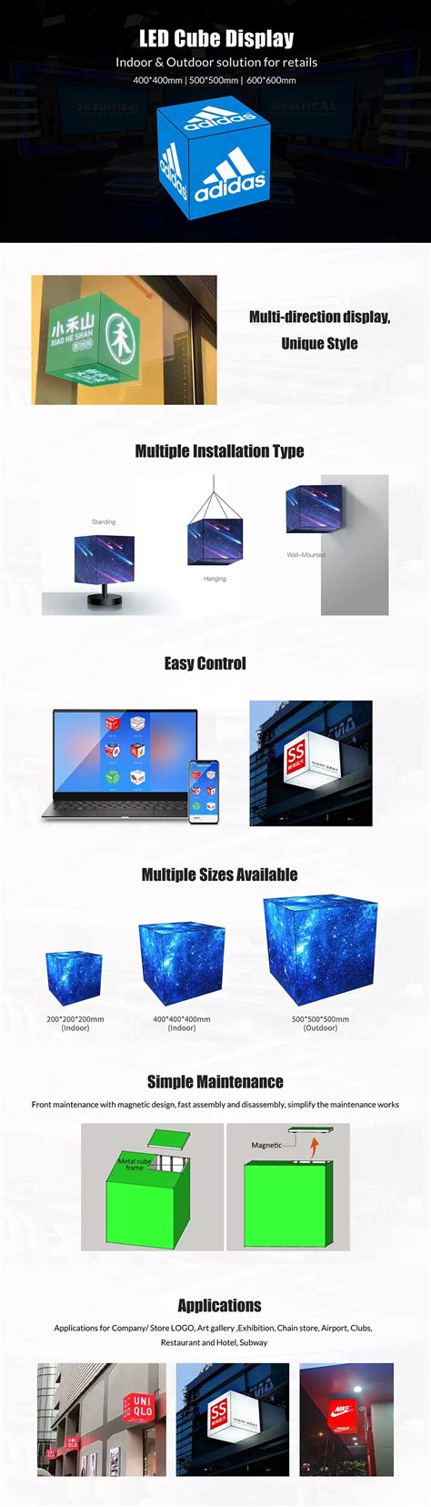 Litop Tech Cube LED Display Customized LED Cube Shenzhen Litop LED Display Co Ltd