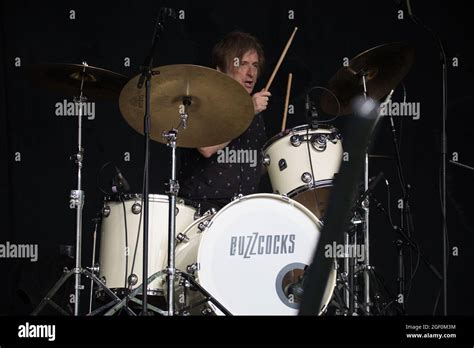 British Punk Band Buzzcocks Perform Live At Gateways Live Festival Uk