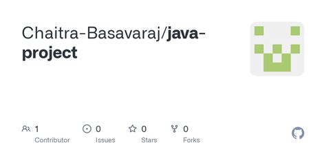 Github Chaitra Basavarajjava Project