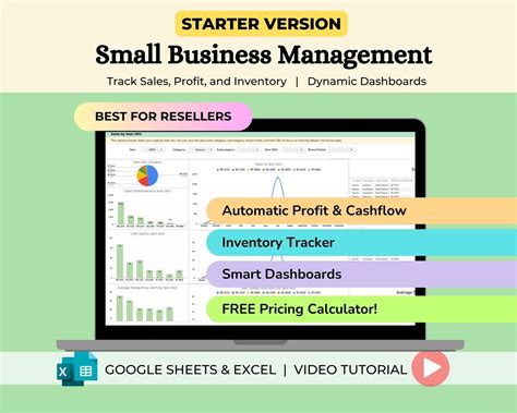 Reseller Spreadsheet Inventory Sales Tracker Profit Dashboard For Buy