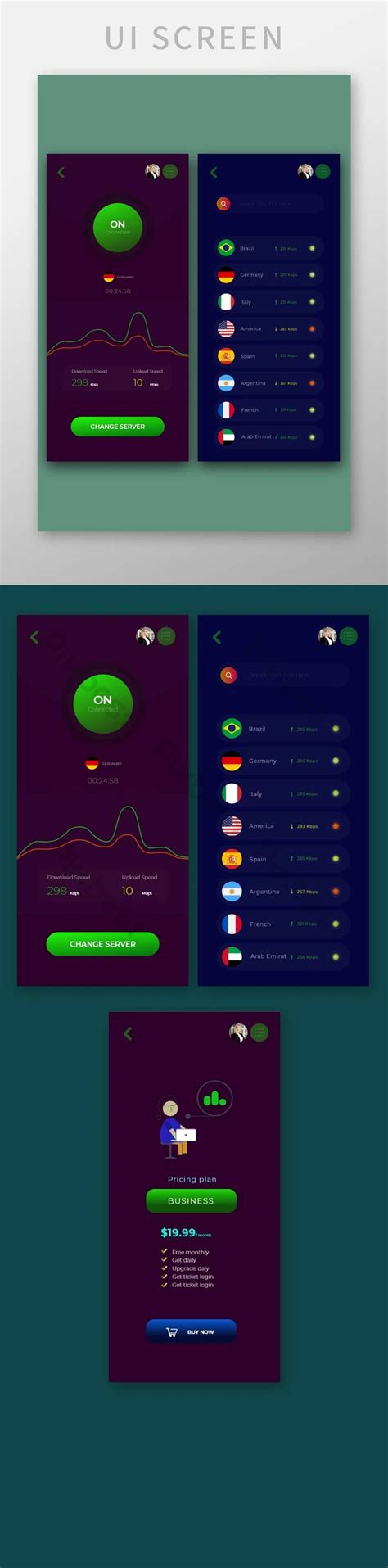 240 country ui user interface templates free download pikbest