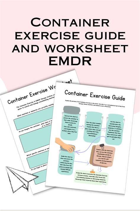 Emdr Container Exercise Emdr Worksheets For Therapists Emdr Client Handouts Emdr Cheat Sheet