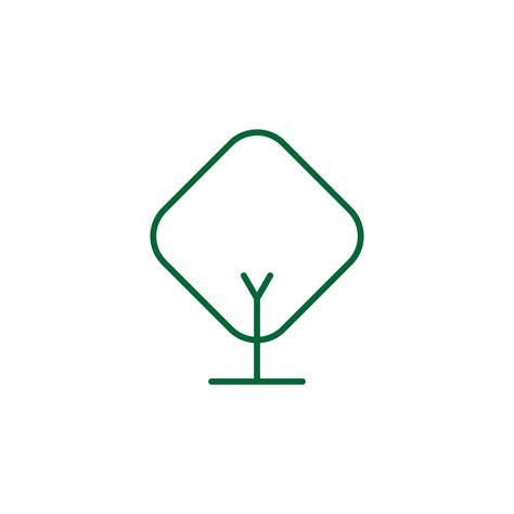 Tree Vector Line Icon Tree Symbol Vector Sign Vector Art At Vecteezy