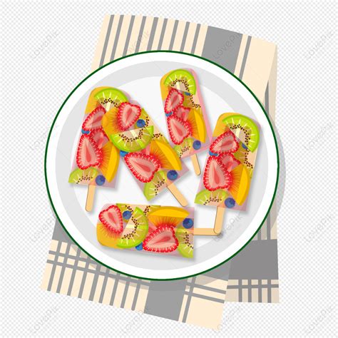 여름 과일 아이스 캔디 만화 요소 Png 일러스트 무료 다운로드 Lovepik