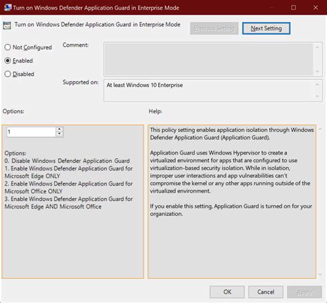 Turn On Or Off Microsoft Defender Application Guard In Windows 10