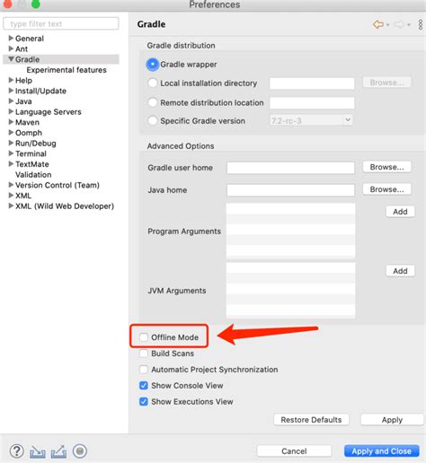 Gradle Offline Mode Baeldung