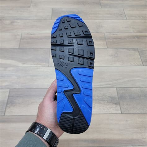 Серые с синим подростковые и мужские кроссовки Найк Эйр Макс 90 | Nike ...
