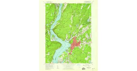 1957 Map Of Peekskill Ny — High Res Pastmaps