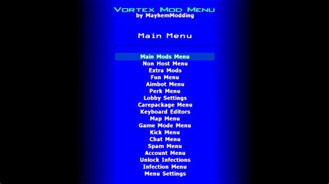 PS3 MW2 PATCH Vortex Mod Menu Download YouTube