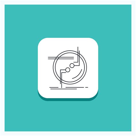 Round Button For Chain Connect Connection Link Wire Line Icon