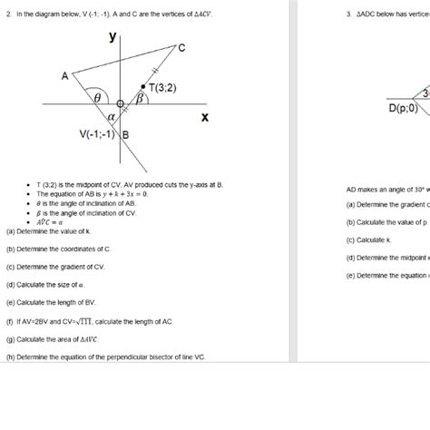Answers To Math Exercises And Math Problems Analytic Geometry Of