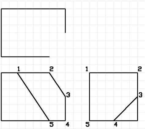solved complete the missing lines visible center line